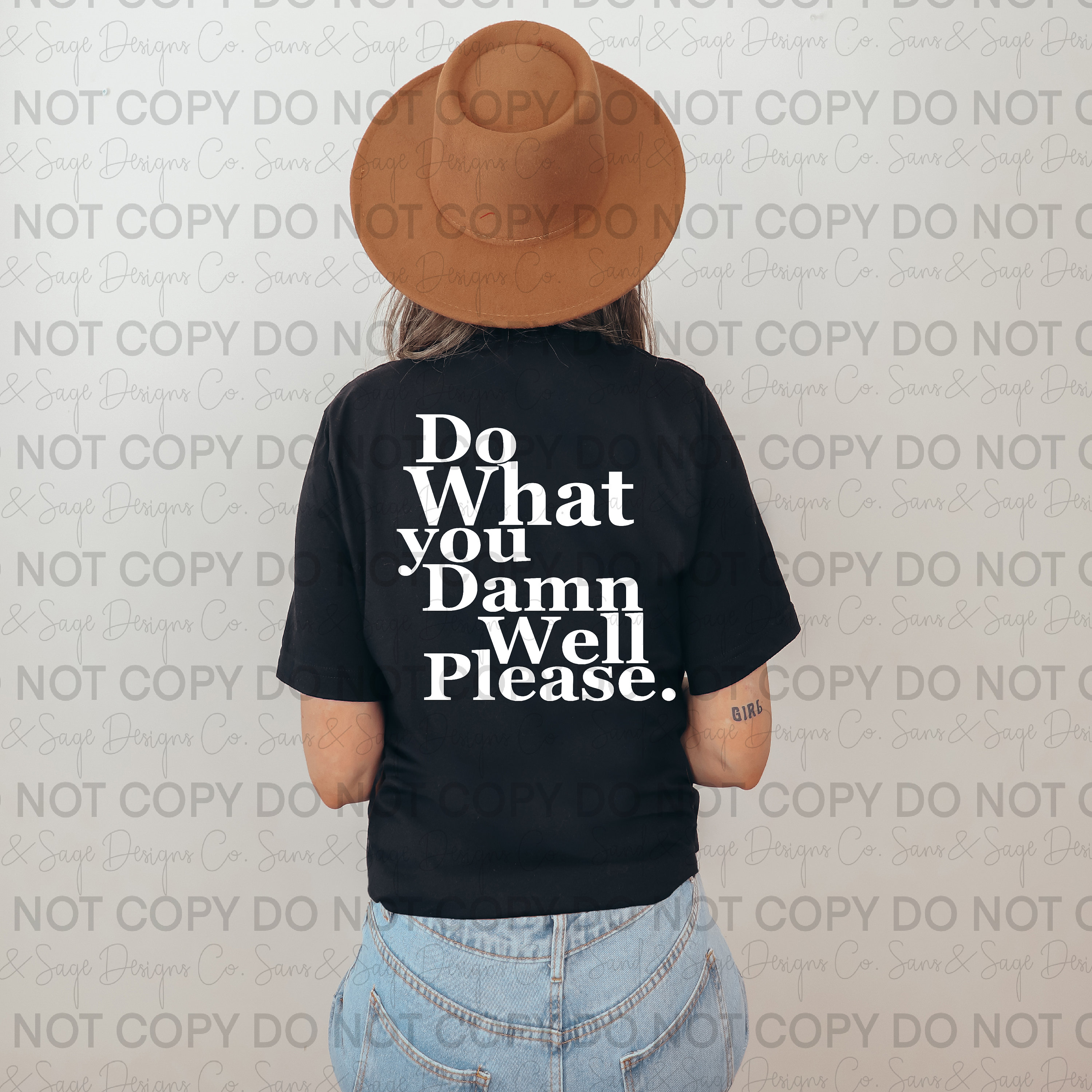 Do What You Damn Well Please PNG Shirt Design Original Aesthetic Girl ...
