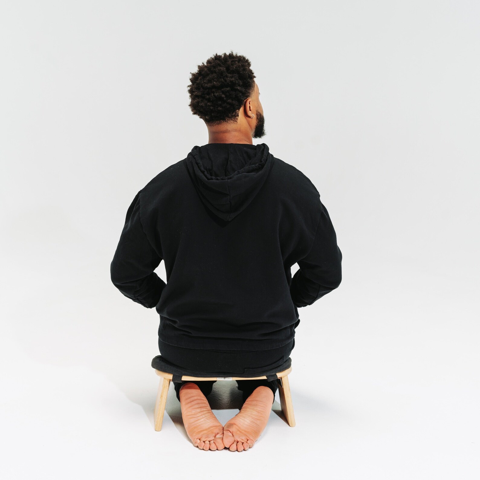 Padded Meditation Bench, Folding Seat With Cushion, Bamboo Seiza Bench ...