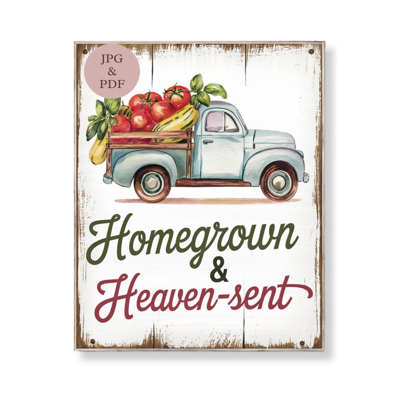 Homegrown Sign - Etsy