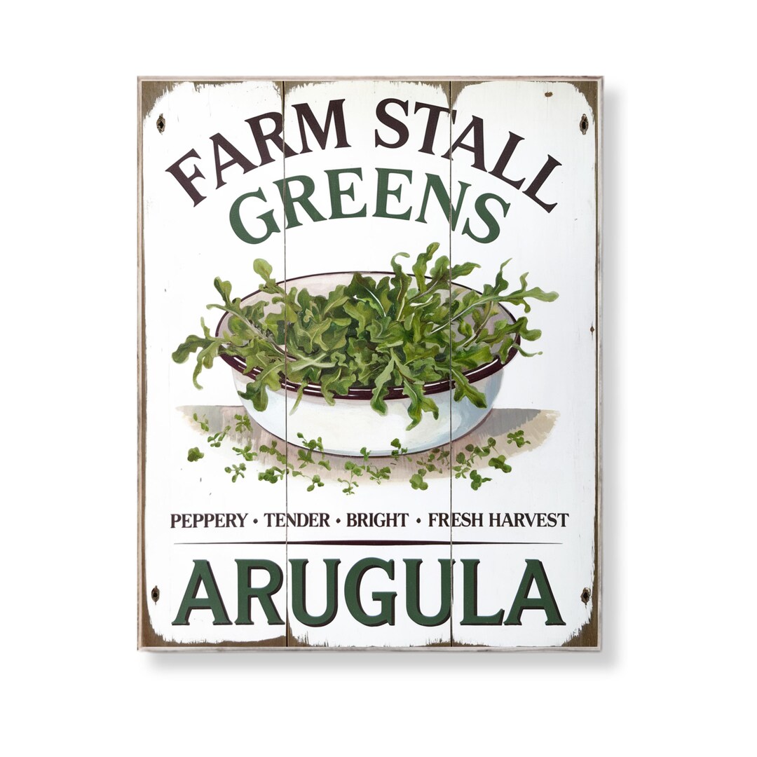 Arugula Kitchen Print: Rustic Farm Stall Sign (digital Download 8x10 ...