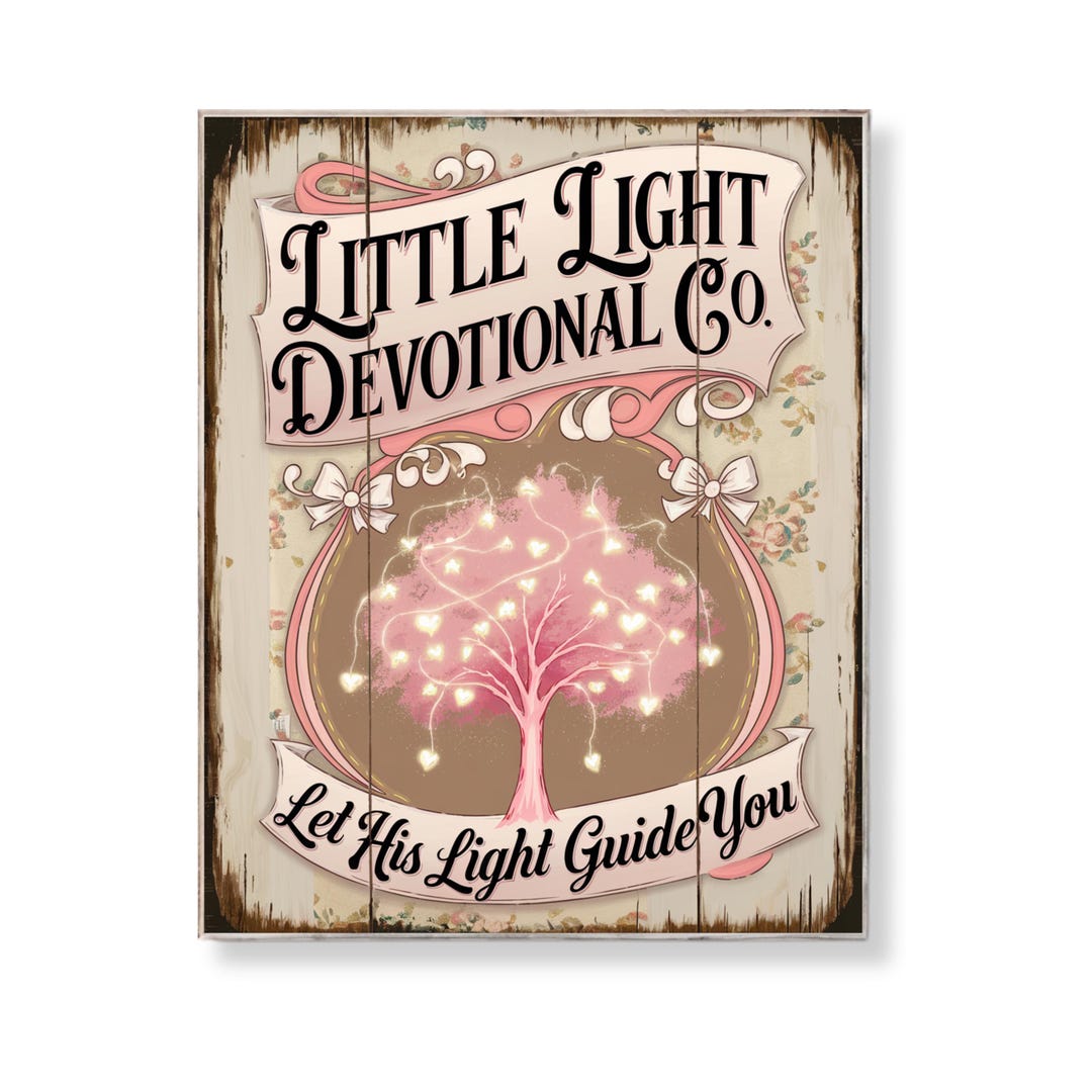 Little Light Devotional Co Blush Tree Sign Christian Wall Art Faith ...