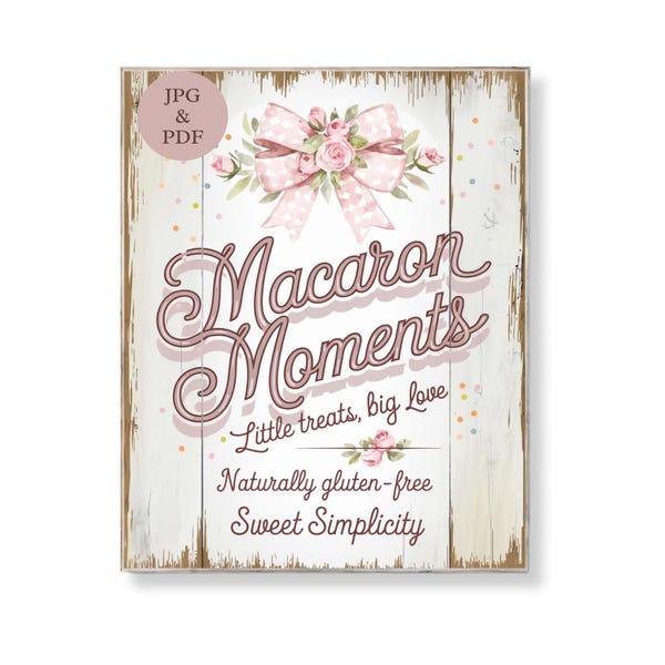 Macarons Quote Print - Etsy