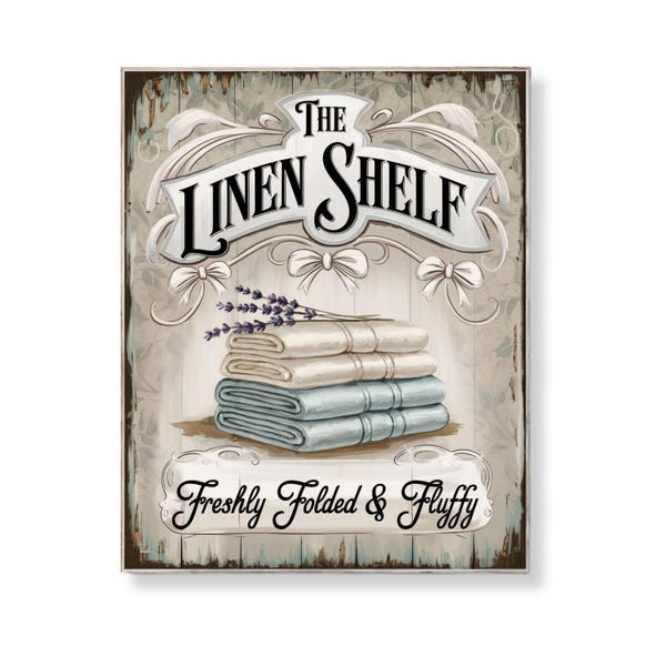 Linen Closet Sign - Etsy