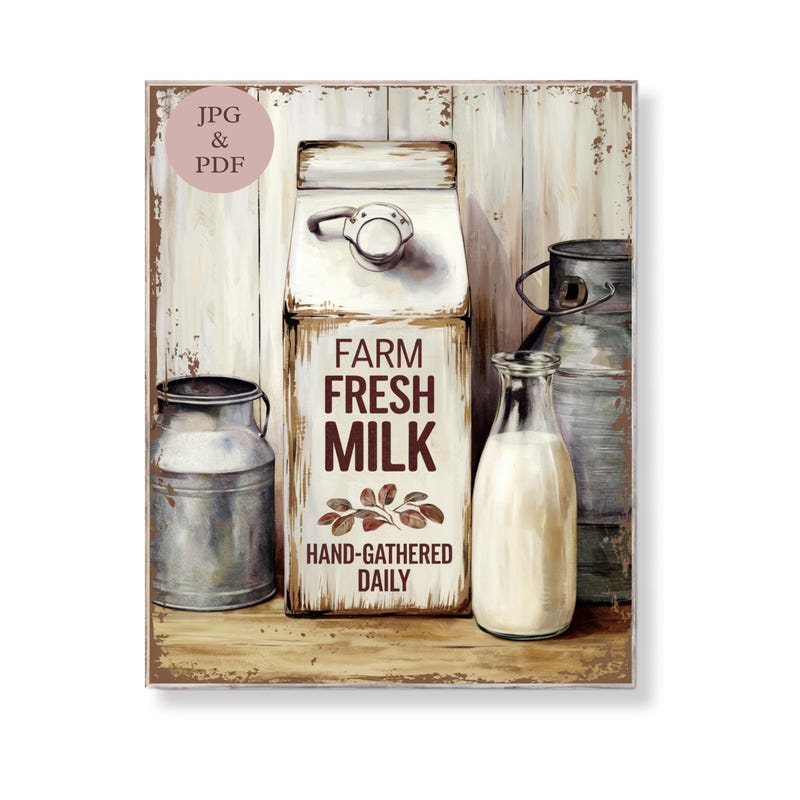 Vintage Dairy Sign - Etsy