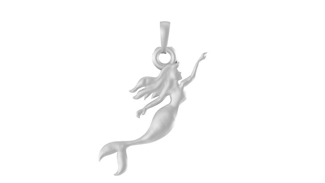 Ambitious and Stylish Divine Mermaid Silver Pendant (92.5% Purity) by ...