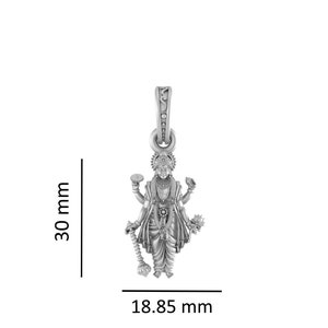 God Vishnu Silver Pendant (92.5% Purity) by Akshat Sapphire Vishnu ...