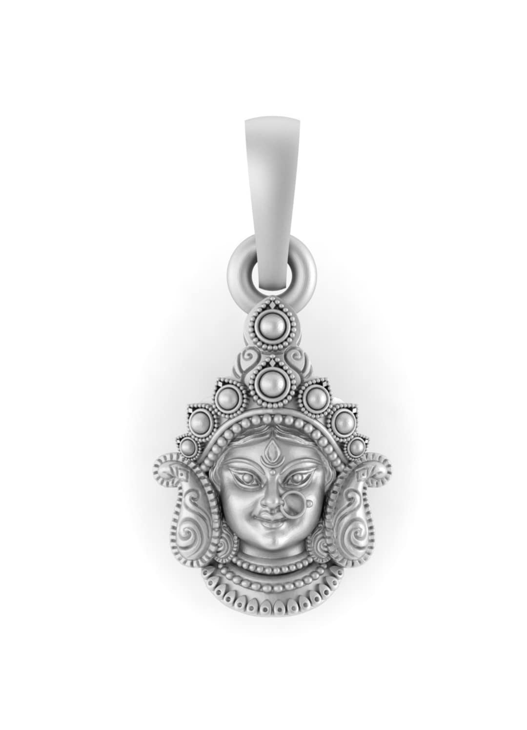Goddess Durga Maa Pendant (big Size) Pendant by Akshat Sapphire Durga ...