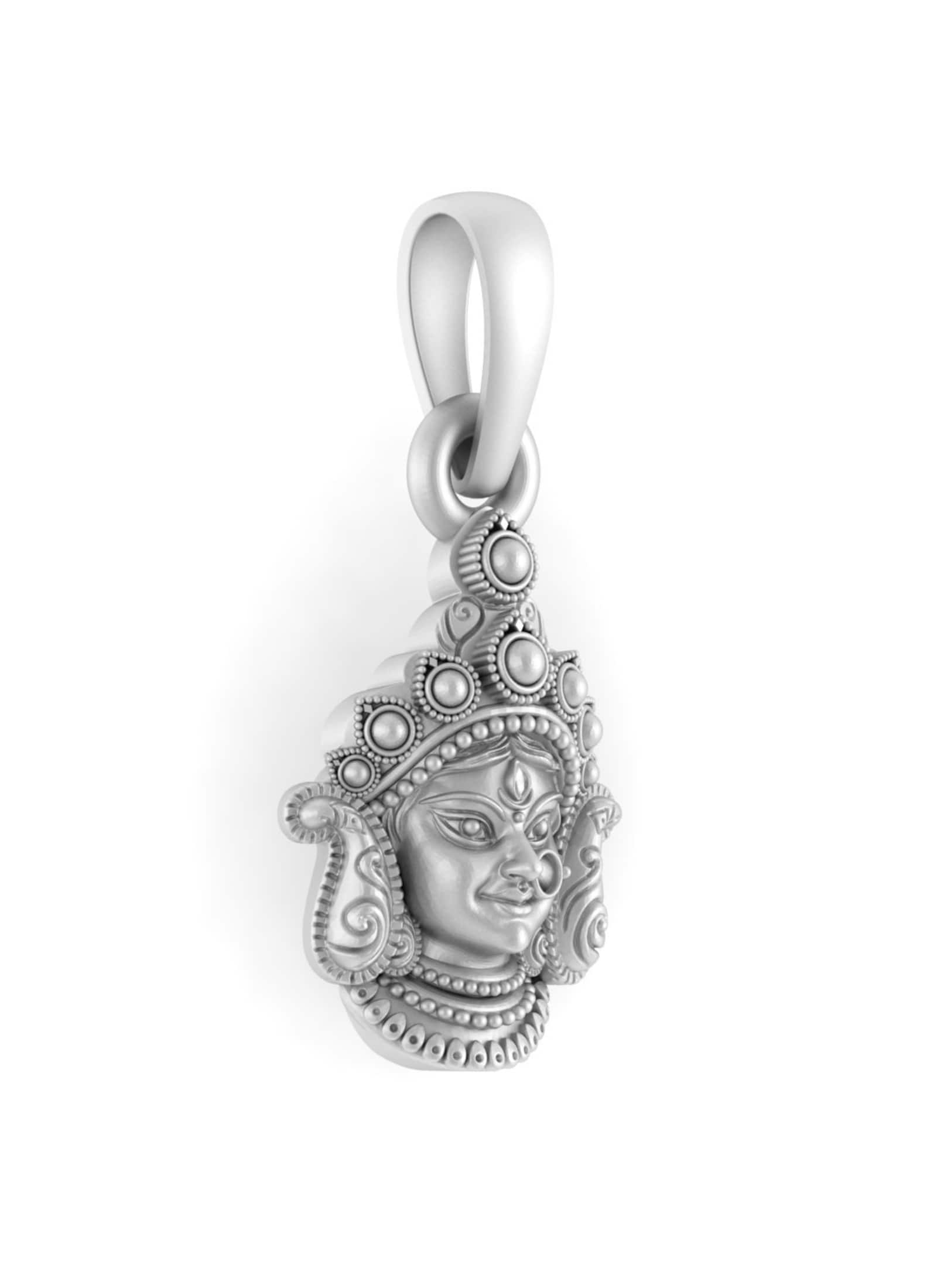Goddess Durga Maa Pendant (big Size) Pendant by Akshat Sapphire Durga ...