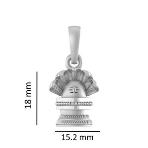 God Shivling Silver Pendant (92.5% Purity) by Akshat Sapphire Shiva ...
