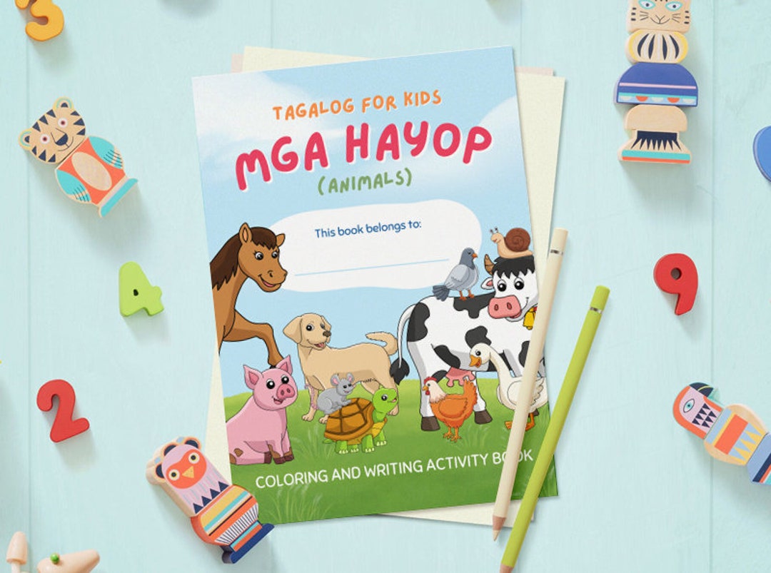Mga Hayop | Learn Filipino Tagalog | Bilingual Workbook for Kids ...