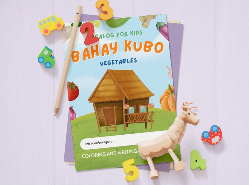 Bahay Kubo | Tagalog for Kids | Filipino Nursery Rhyme Work Book ...