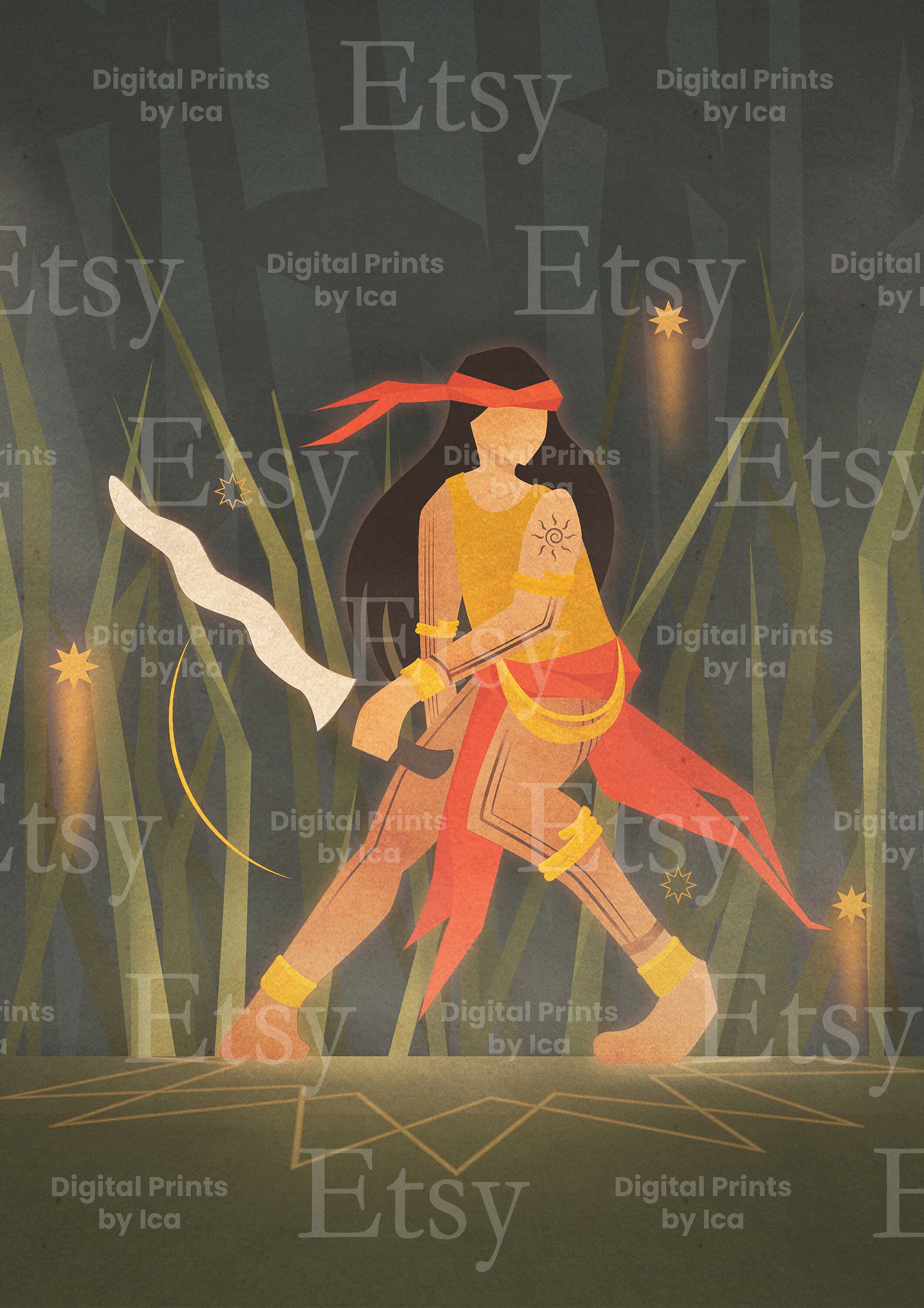 Prinsesa Urduja Filipino Inspired Digital Print | Filipino Art ...