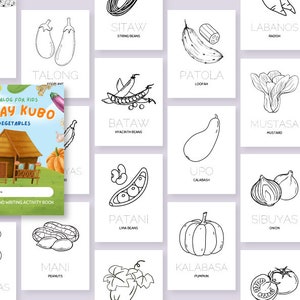 Bahay Kubo | Tagalog for Kids | Filipino Nursery Rhyme Work Book ...