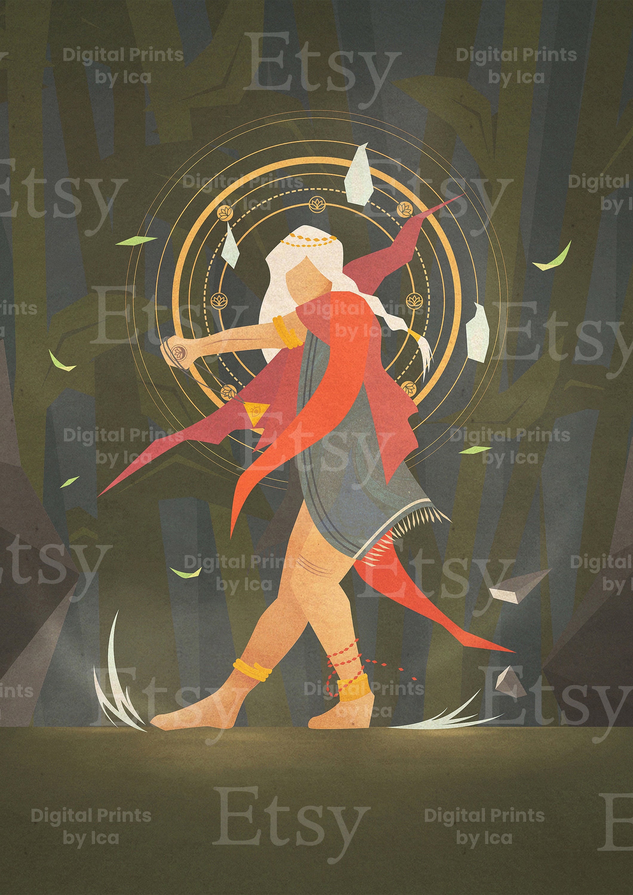 Babaylan Filipino Inspired Digital Print Filipino Art Geometric ...