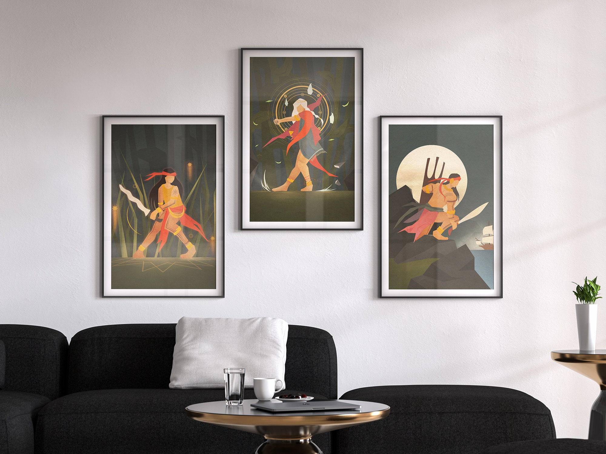 Babaylan Filipino Inspired Digital Print Filipino Art Geometric ...