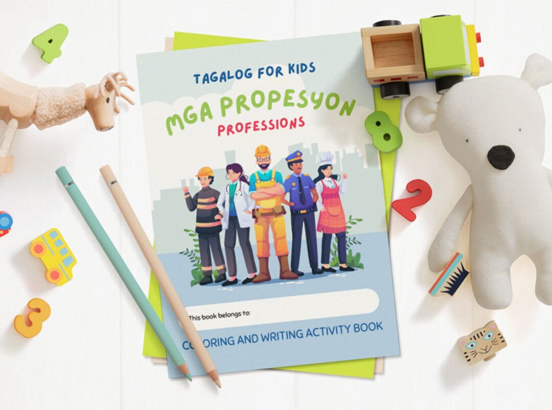 Mga Propesyon | Learn Filipino Tagalog | Bilingual Workbook for Kids ...