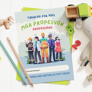 Mga Propesyon | Learn Filipino Tagalog | Bilingual Workbook for Kids ...