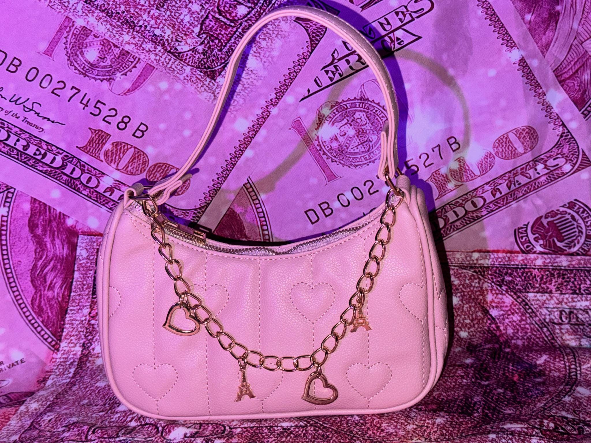 Light Pink Shoulder Bag - Etsy