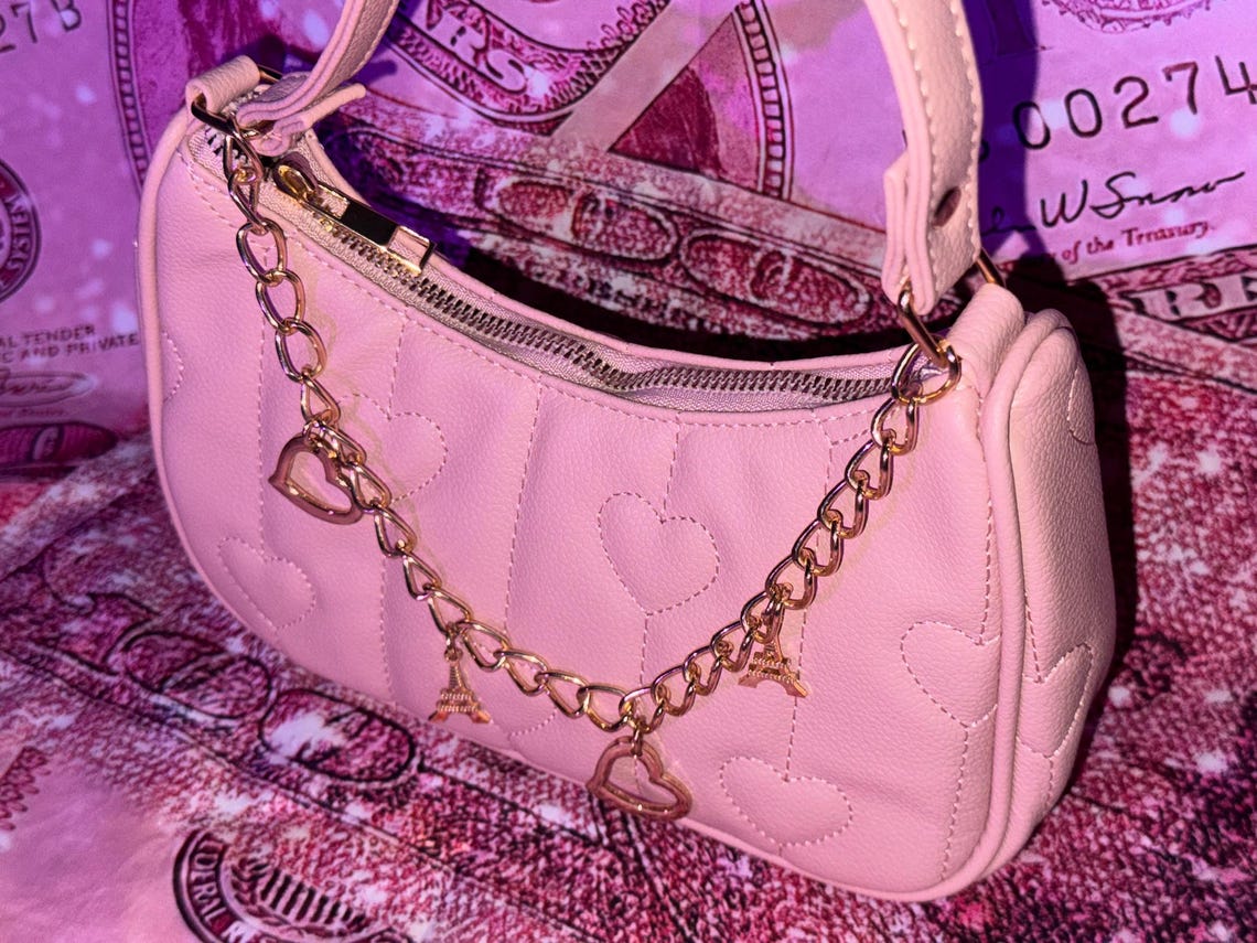Light Pink Shoulder Bag - Etsy
