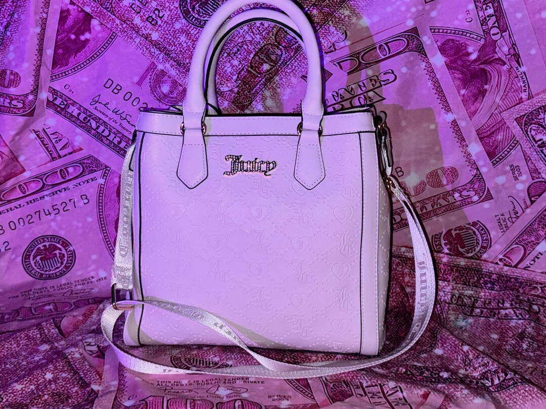 Juicy Couture White Satchel • Y2K Clean Girl Luxe Designer Bag - Etsy