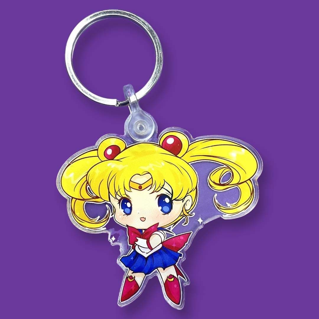 Sailor Moon Chibi Key Chain - Etsy