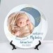 Baby Name Sign Birth Announcement Custom Photo Plate Baby Keepsake ...