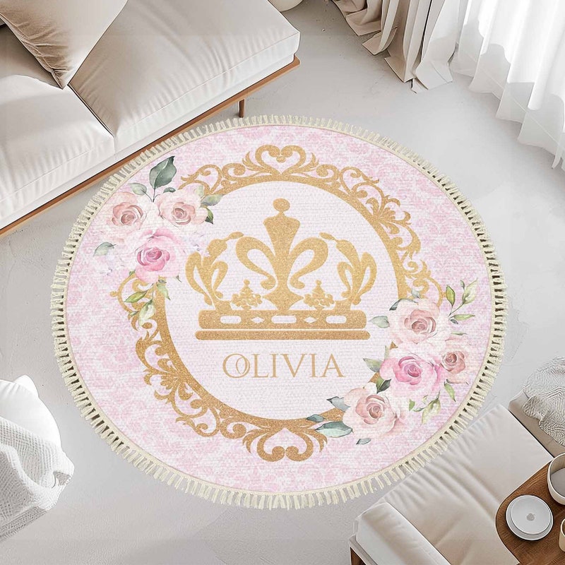 Round Princess Rug - Etsy