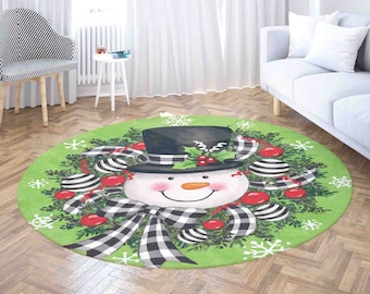 Snowman Floor Carpet - Etsy