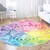 Full Moon Rug 3D Blue Moon Carpet Moon Phase Mat Universe Space Home ...