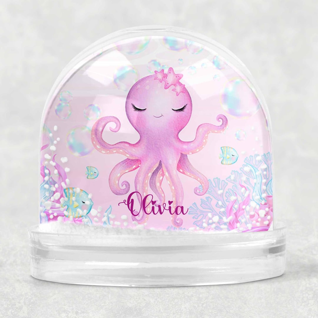 Ocean Octopus Snow Globe Nursery Gift Kids Christmas Gift for Newborn ...