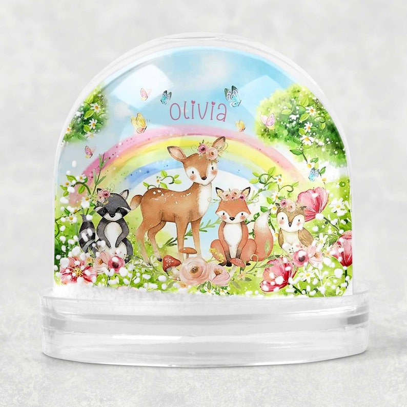 Spring Animal Snow Globe, Soft Nursery Decor for Kids Room - Etsy