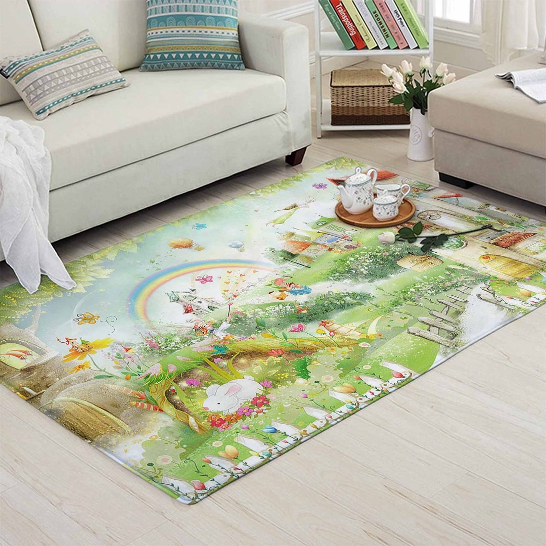 Enchanted Forest Rug Fantasy Garden Carpet Magical Forest - Etsy