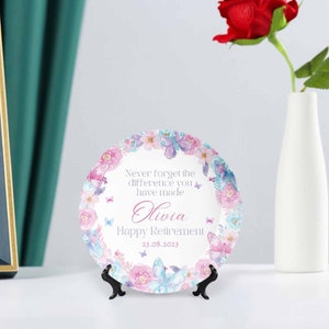 Happy Retirement Gift Custom Name Plate Keepsake Farewell Gift for Boss ...