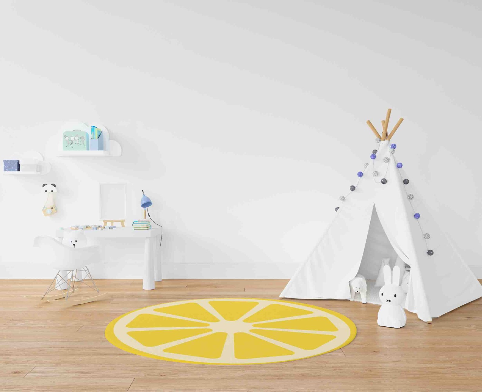Lemon Slice Rug Yellow Fruits Carpet Fruit Lover Gift Fun - Etsy