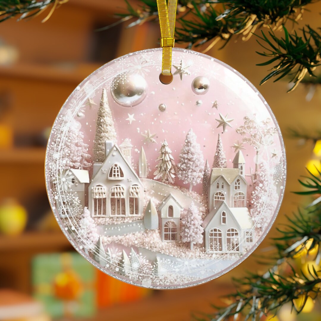 Snow Globe Ornament Christmas Family Name Personalized Keepsake Custom ...