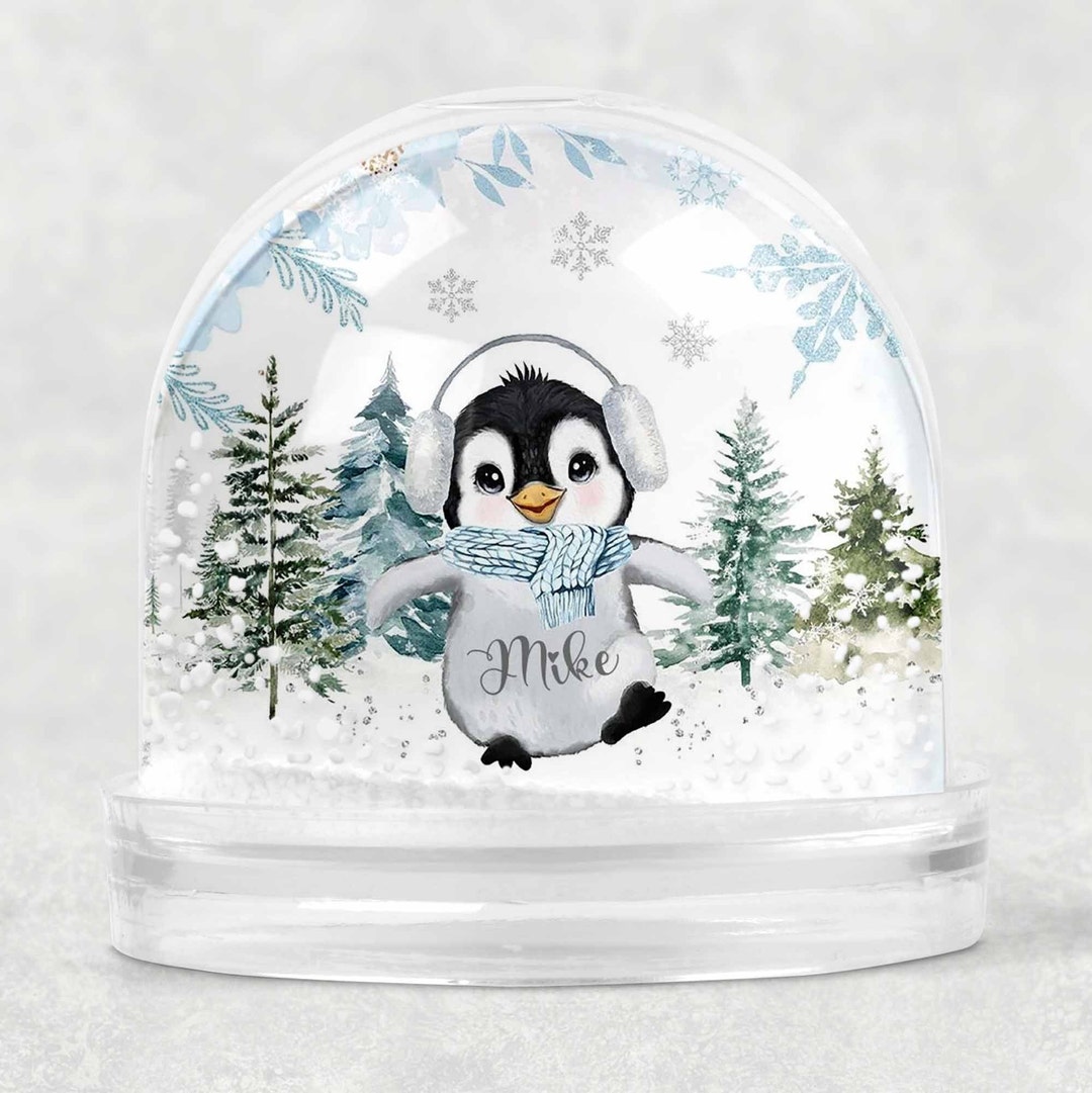Baby Penguin Snow Globe Nursery Gift Kids Christmas Gift for Newborn ...