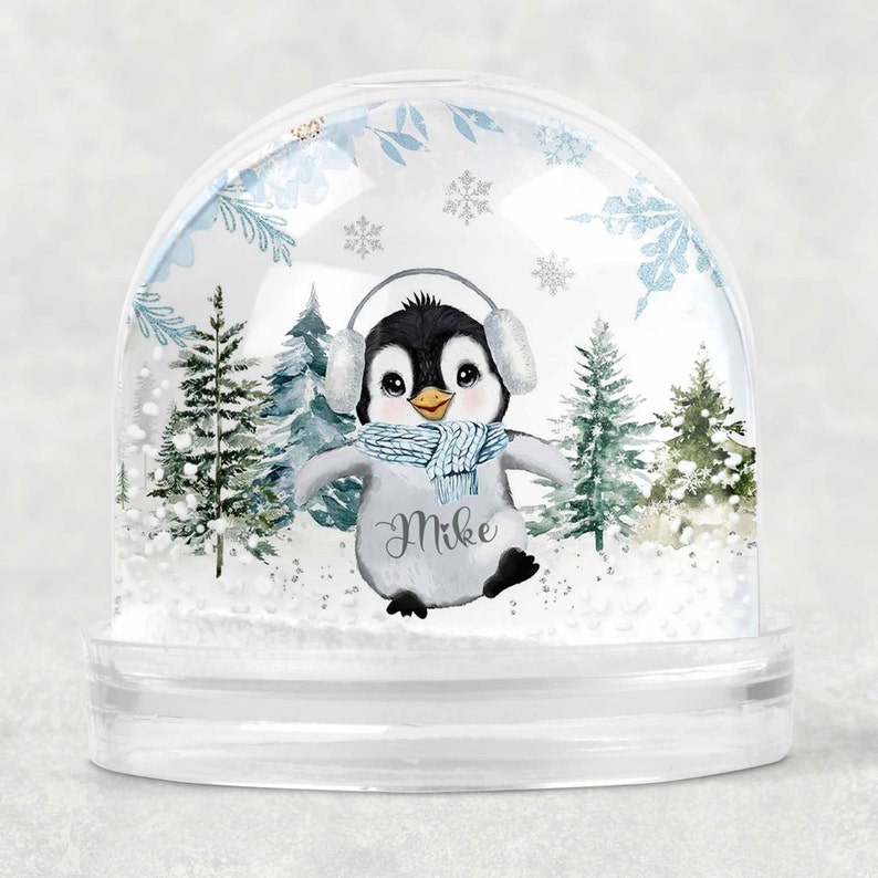 Baby Penguin Snow Globe Nursery Gift Kids Christmas Gift for - Etsy