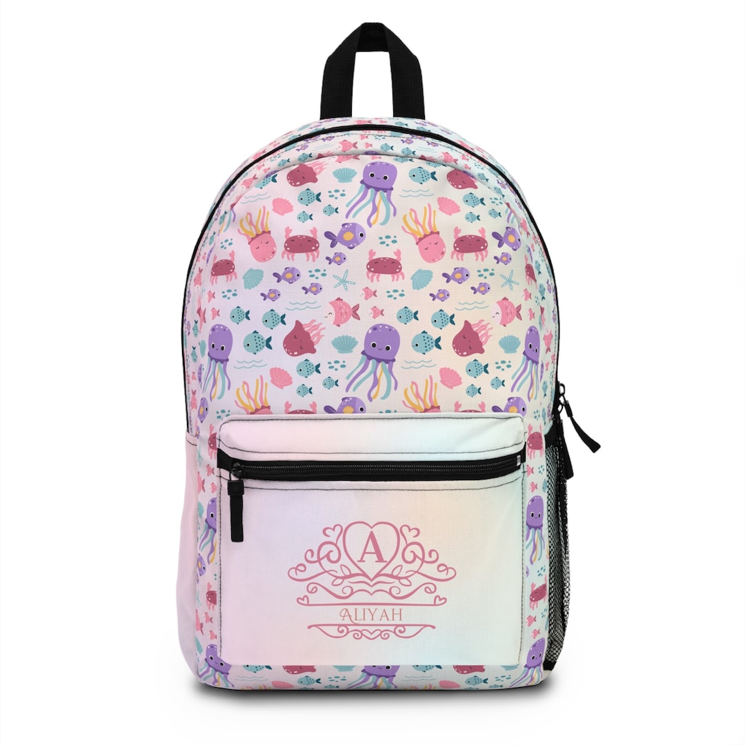 Sea Animal Rainbow Backpack, Back to School Gift, Personalized Kids ...