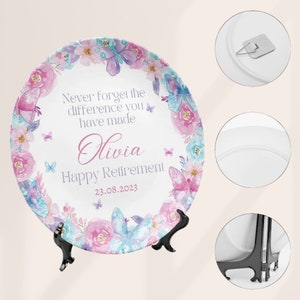 Happy Retirement Gift Custom Name Plate Keepsake Farewell Gift for Boss ...