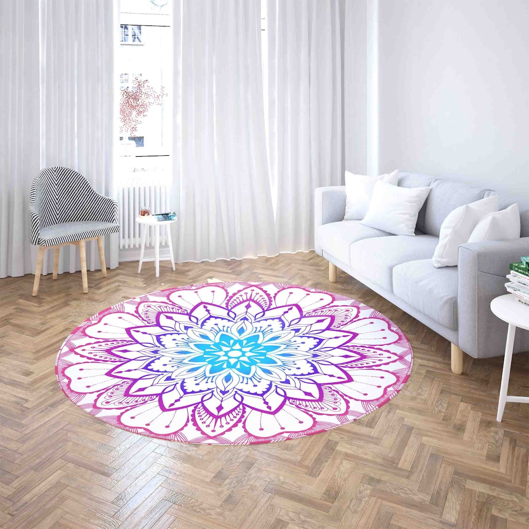 Mandala Carpet Rug, Yoga Meditation Mat, Home Decor Nursery Kids Room ...