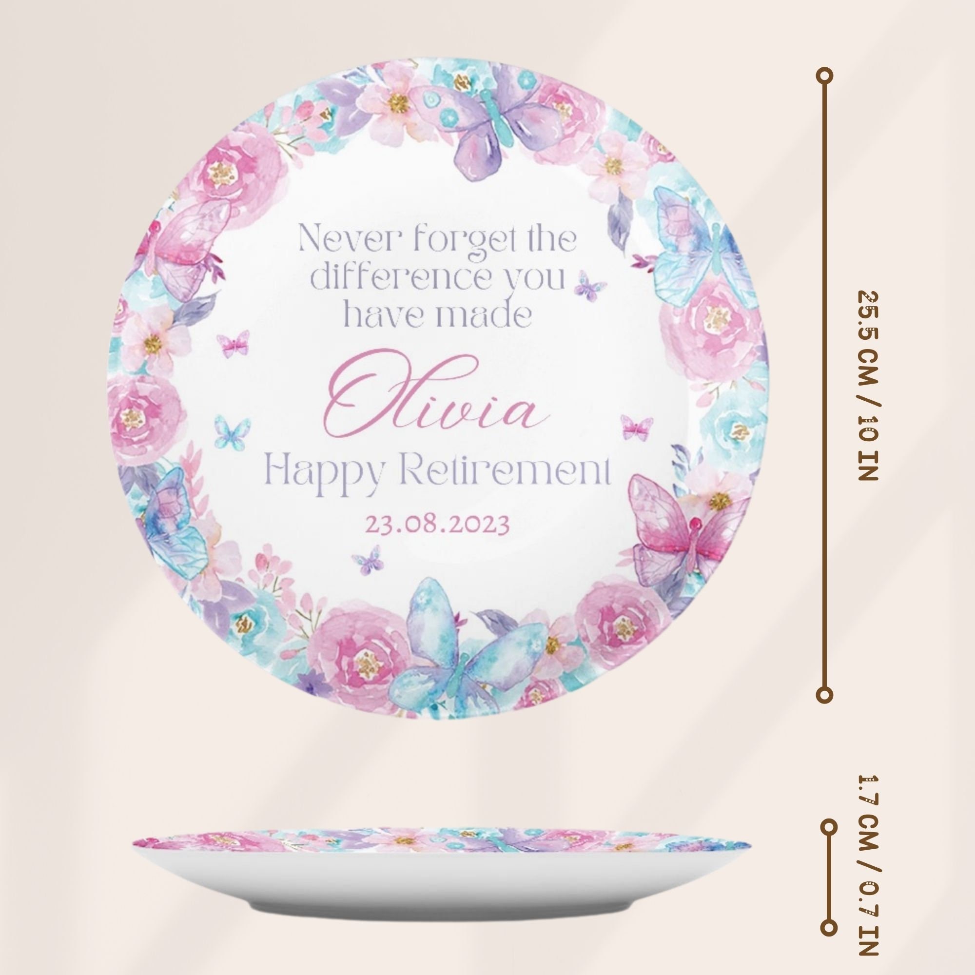 Happy Retirement Gift Custom Name Plate Keepsake Farewell Gift - Etsy