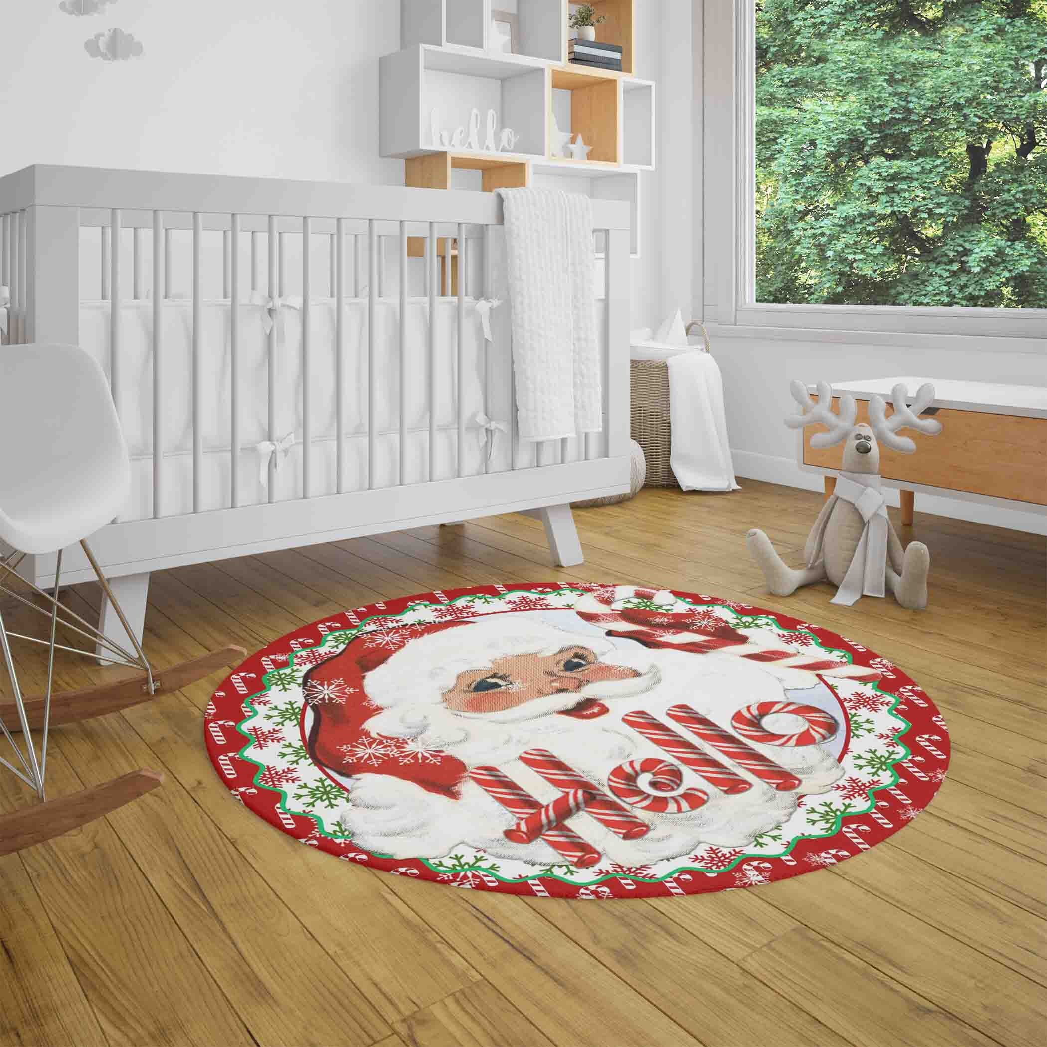 Hello Santa Carpet Rug Merry Christmas Candy Mat Winter Xmas - Etsy
