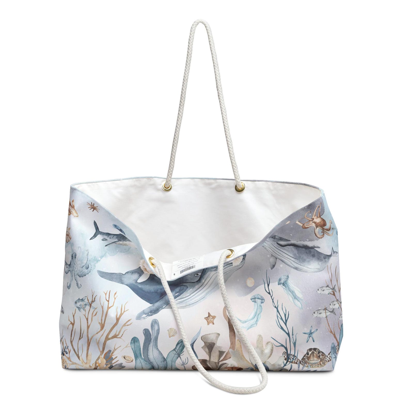 Ocean Weekender Bag Sea Animals Bag Under the Sea Tote Bag Whale Lover ...