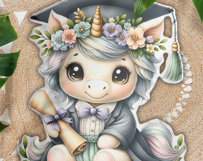 Unicorn Gift Unicorn Grad Gift Unicorn Flower Arrangement Pink Unicorn ...