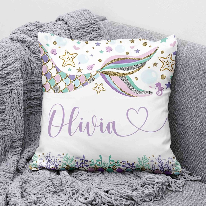 Mermaid Pillow - Etsy