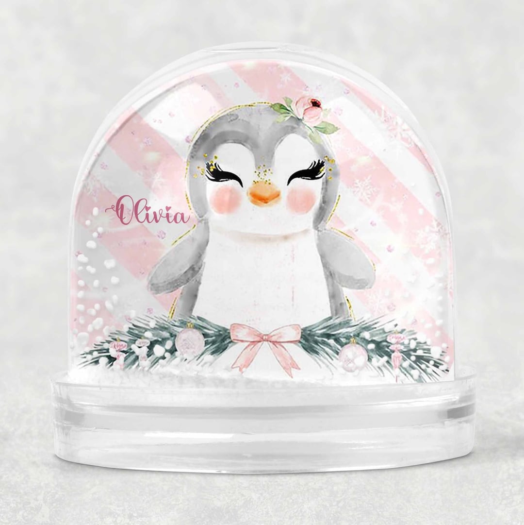 Little Penguin Snow Globe Nursery Gift Kids Christmas Gift for Newborn ...