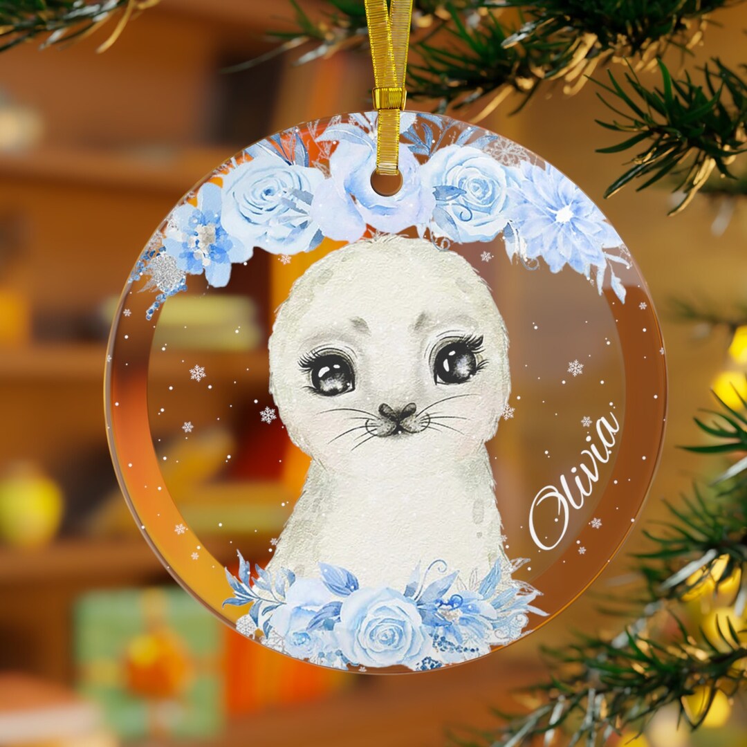 Winter Arctic Animal Ornament Snow Seal Keepsake - Etsy