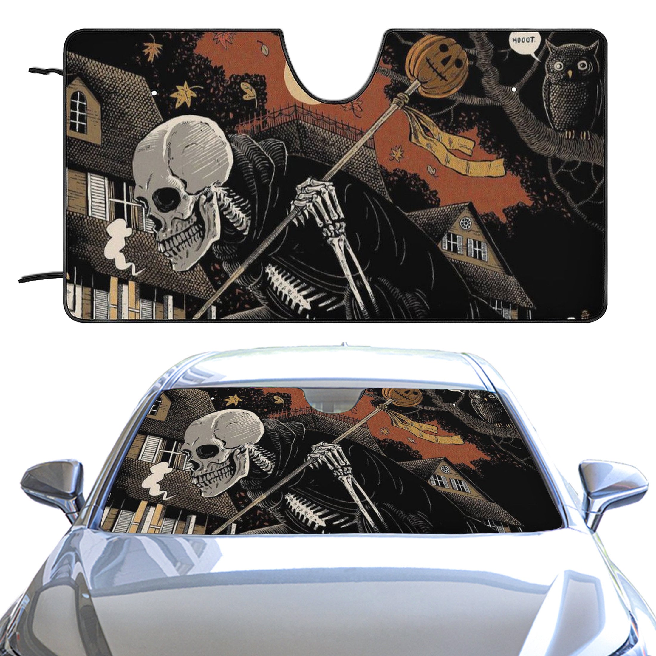Horror Skeleton Car Awning/ Horror Car Accessories/Car Wind Shield/Car ...