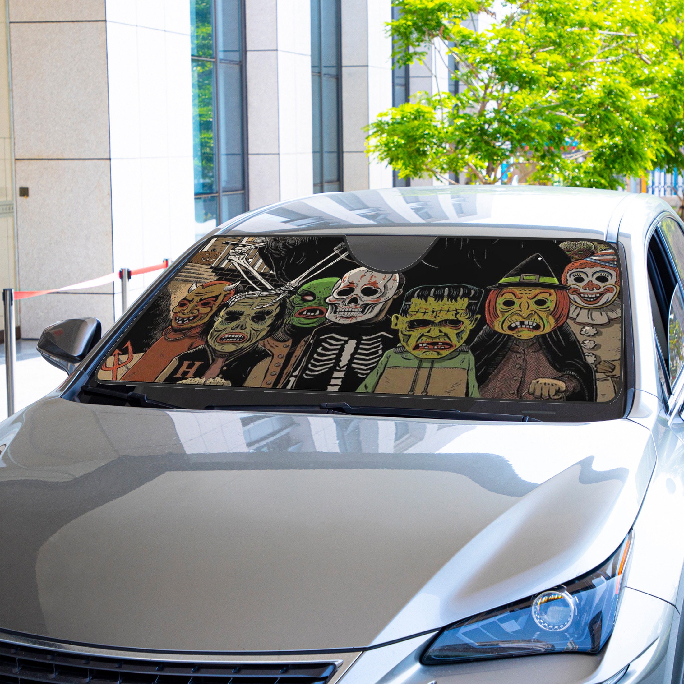 Horror Skeleton Car Awning/ Horror Car Accessories/Car Wind Shield/Car ...