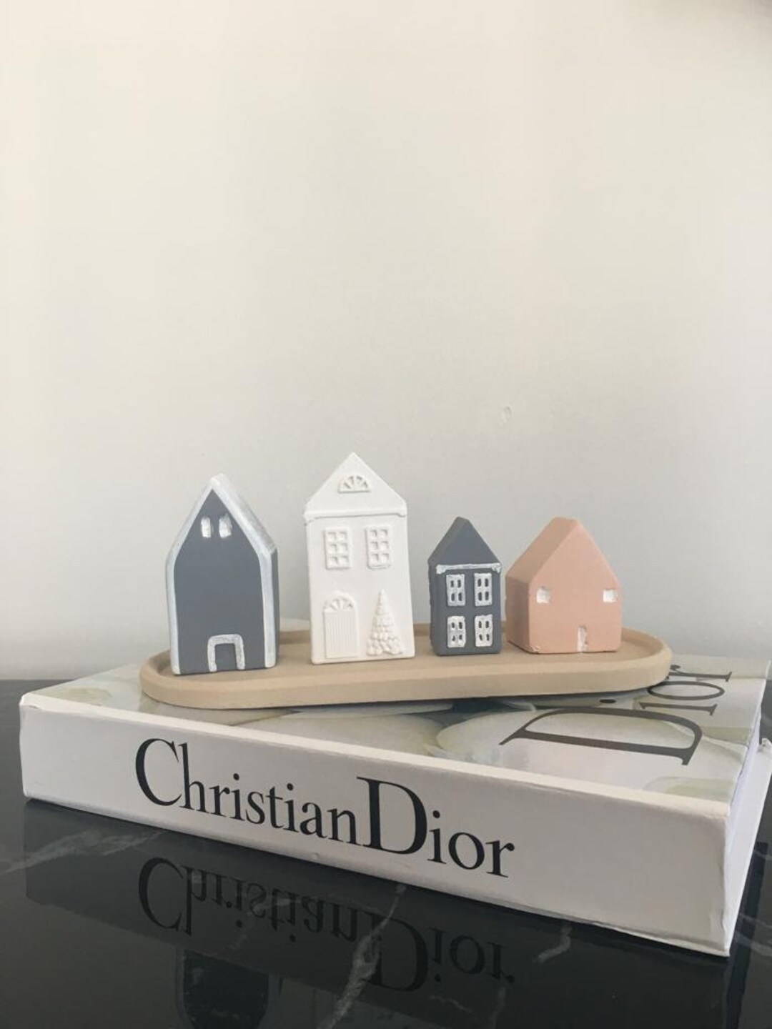 Set of 4 Little Ceramic Houses - Tiny Houses - Ceramic and Pottery ...